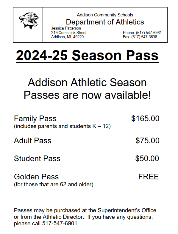 Athletics - Addison Community Schools